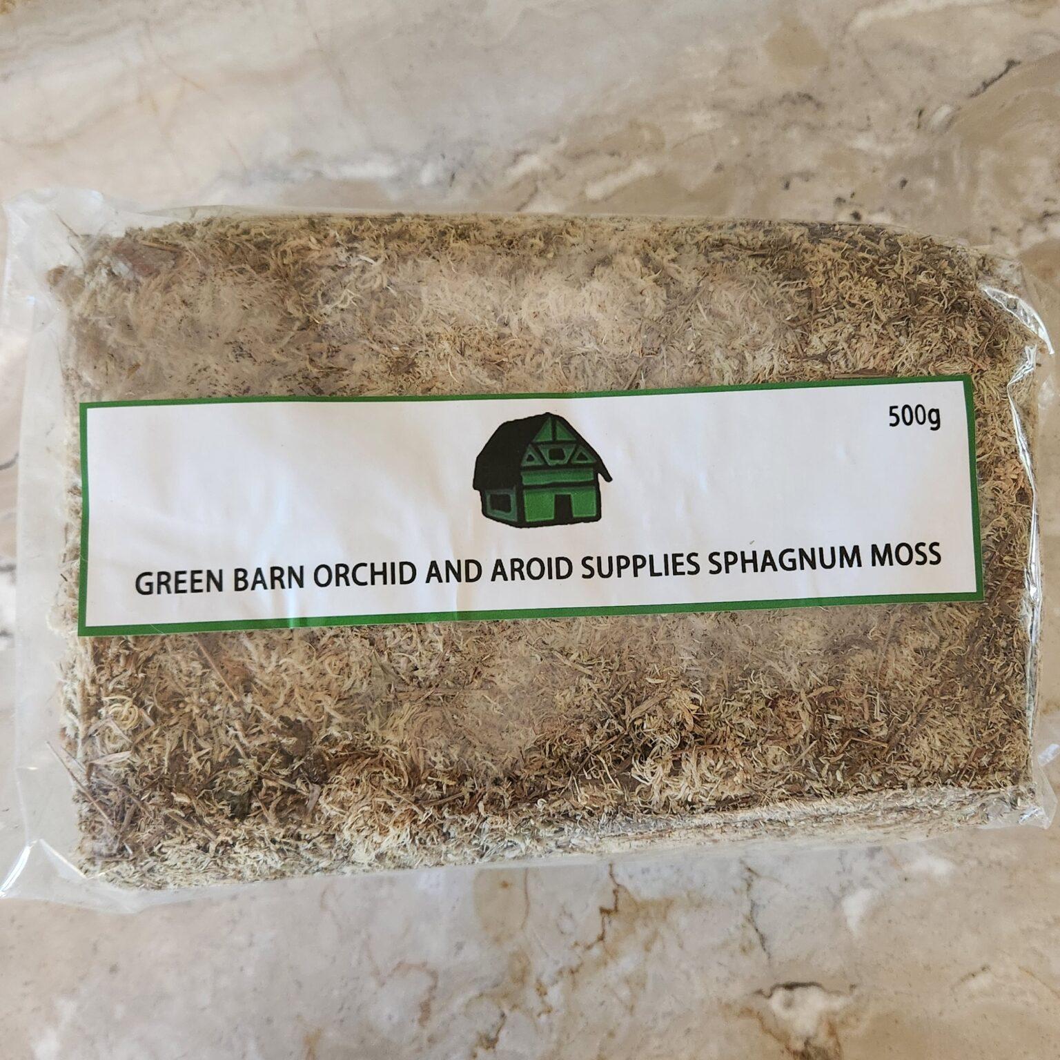 GREEN BARN ORCHID SUPPLIES SPHAGNUM MOSS 500 g - Green Barn Orchid and ...